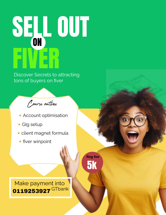 Copy of Green Maximalist Sellout On Fiver Flyer (us L | PosterMyWall