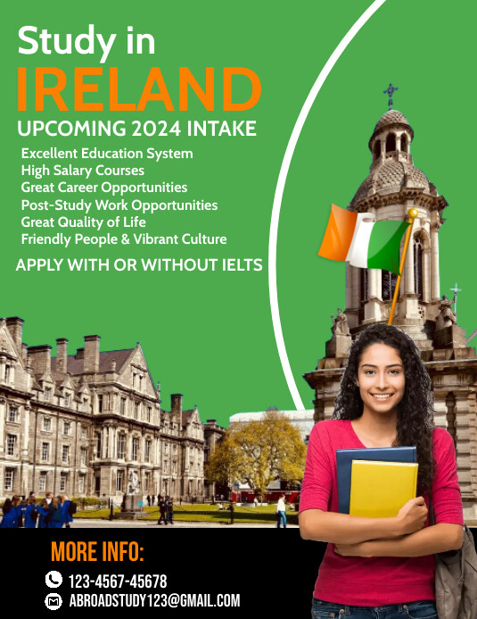 Copy of Green Maximalist Study In Ireland Flyer (us L | PosterMyWall