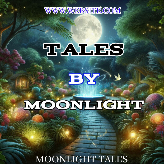 Green Maximalist Tales By Moonlight Template | PosterMyWall