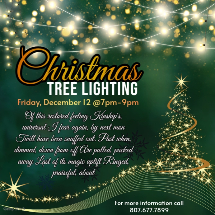 Plantilla de Green Maximalist Tree Lighting Instagram Post | PosterMyWall