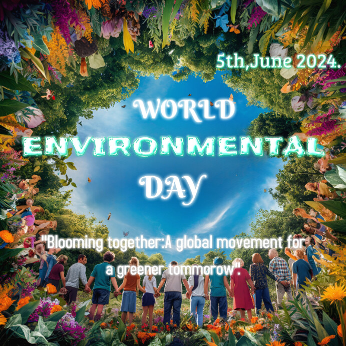 Green Maximalist World Environmental Day Awar Template | PosterMyWall