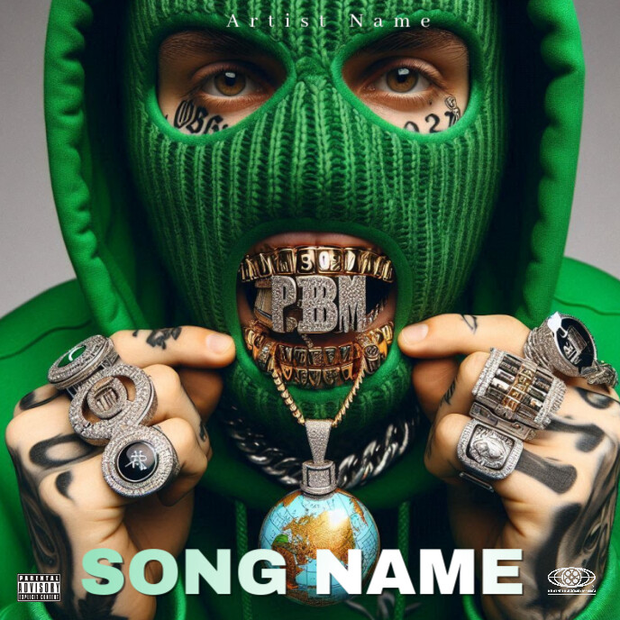 Green Mixtape Album Cover Template | PosterMyWall
