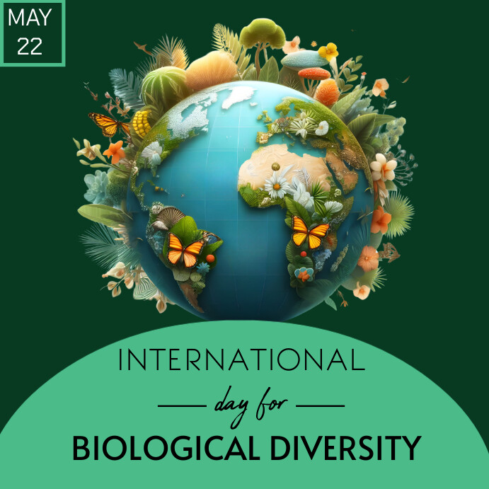 Green Modern & Minimal Biological Diversity D Template | PosterMyWall