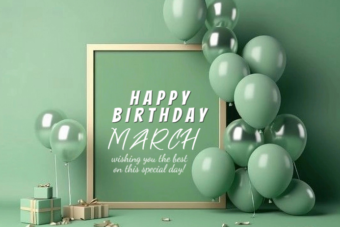 Green Modern & Minimal Birthday Celebration Banner 4' × 6' Template ...