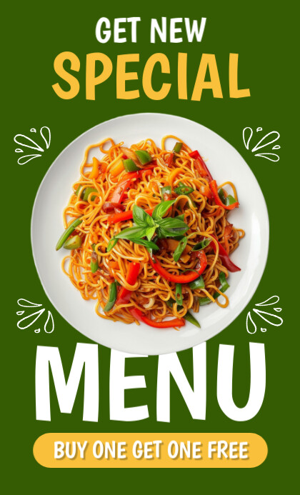 Copy of Green Modern & Minimal Food Menu Us Legal | PosterMyWall