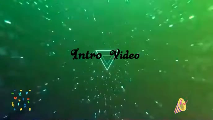 Green Modern & Minimal Intro Video Digital Display (16:9) Template | PosterMyWall