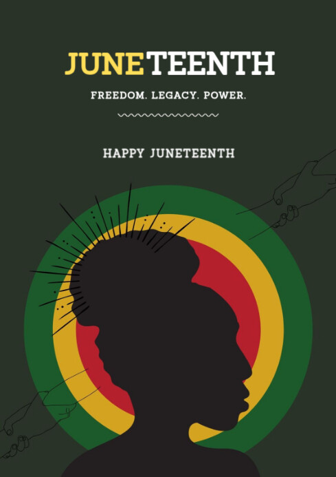 Copy of Green Modern & Minimal Red Yellow And Green Simple Juneteenth ...