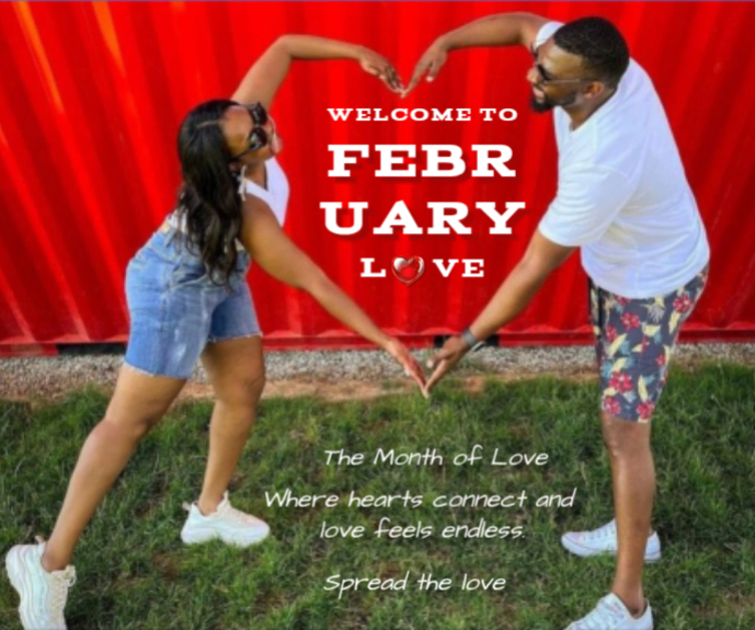 Green Modern & Minimal Welcome To February Large Rectangle Template ...