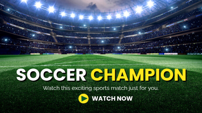 Green Modern Football Match Highlight Youtube Thumbnail Template ...