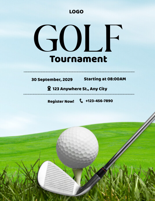 Plantilla de Green Modern Golf Tournament Poster | PosterMyWall