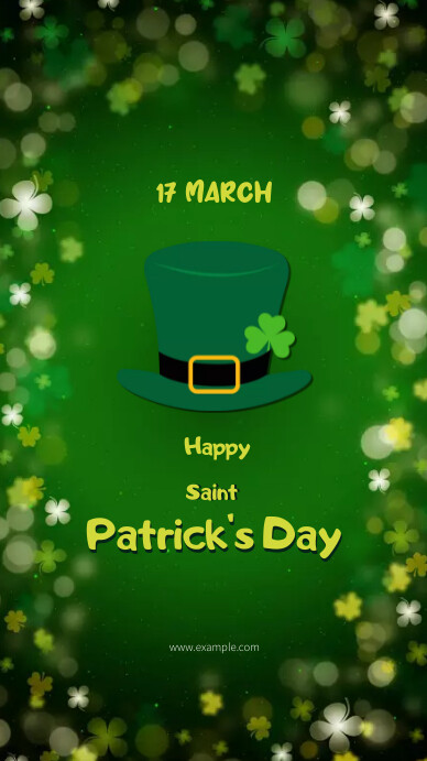 Green Modern Minimalist Happy St. Patrick's D Template | PosterMyWall