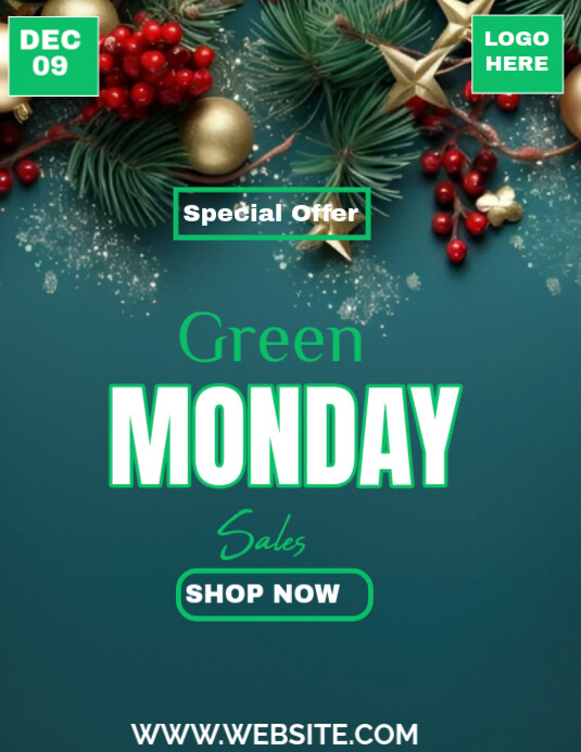 Copy of Green monday | PosterMyWall