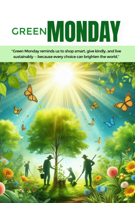 Modèle Green Monday | PosterMyWall