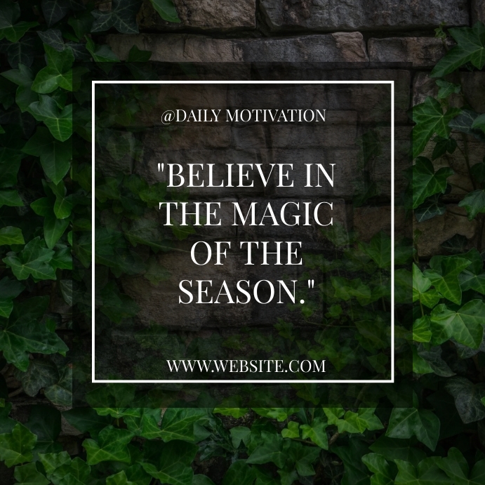 Green Motivational Quotes Instagram Post Template | PosterMyWall