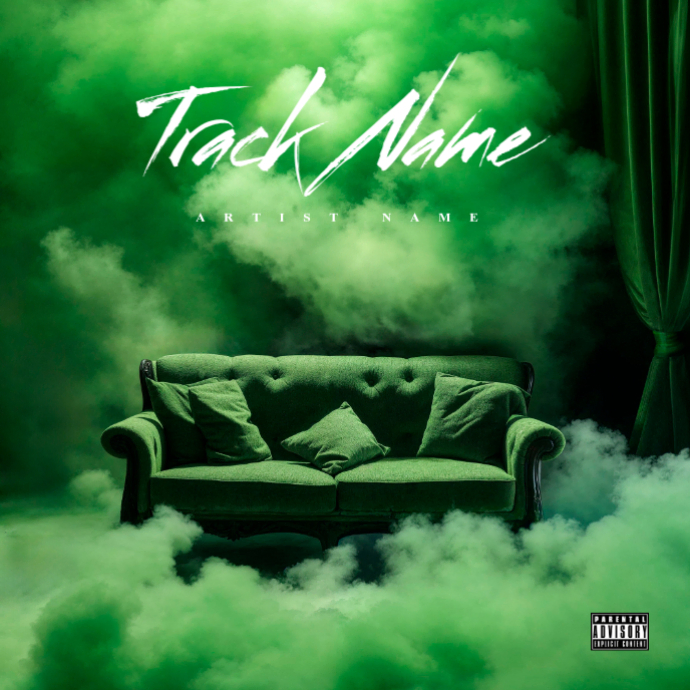 Green music album cover album cover Template | PosterMyWall