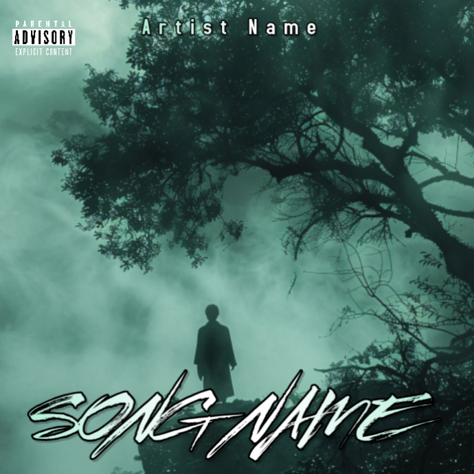 Green Music Album Cover Album Cover Template | PosterMyWall