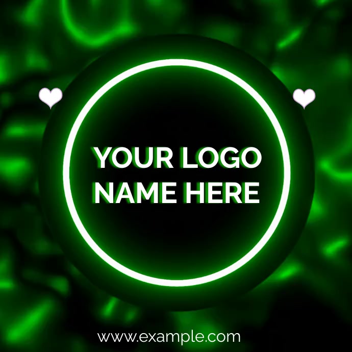Copy of Green Neon Logo | PosterMyWall