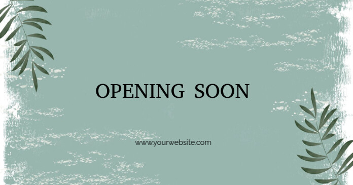 Green Opening Soon Banner Design | Business Banner Template | PosterMyWall