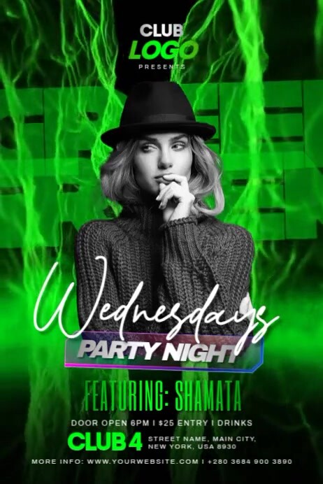 Green Party Template | PosterMyWall