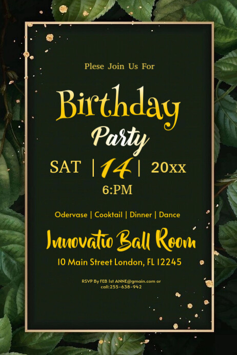 Green Pastel Birthday Card Poster Template | PosterMyWall