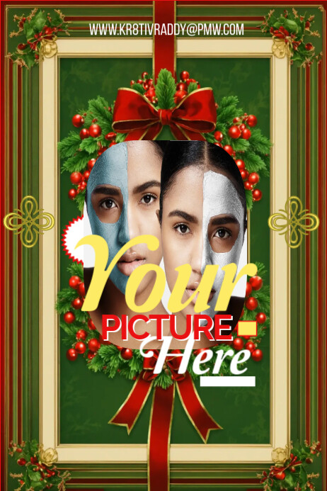 Green Photo Frame Poster Template | PosterMyWall