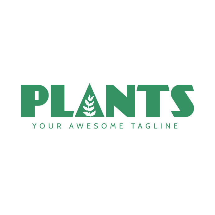 Green Plants Organic Logo Design Template | PosterMyWall