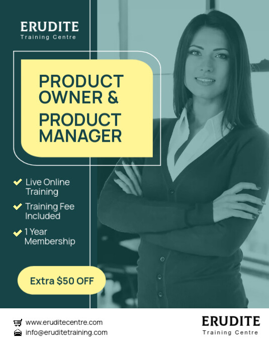 Green Product Manager Flyer Template | PosterMyWall