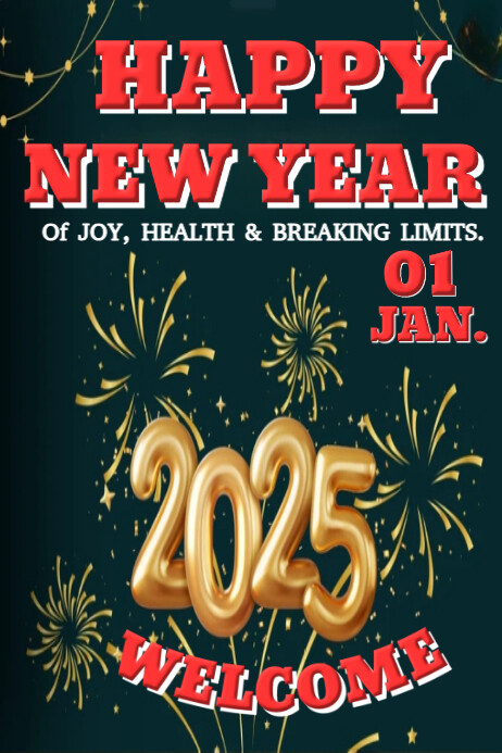 Green Professional 01 Jan. 2025 Poster Template | PosterMyWall