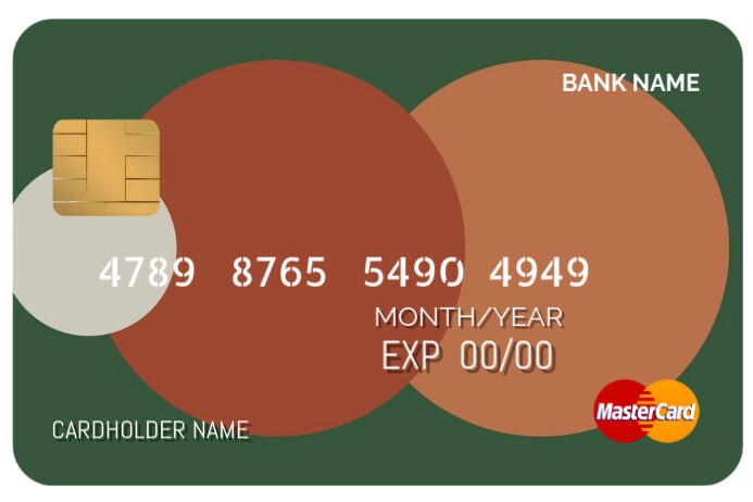 Green Professional Bank Credit Debit Atm Card Poster Template ...