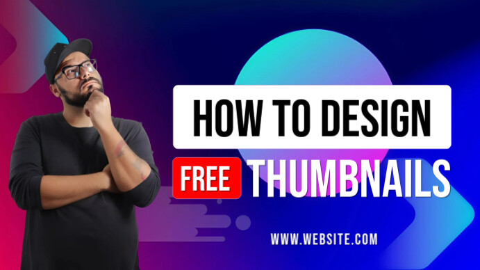 Green Professional Blue Background Illustrative Youtube Thumbnail ...