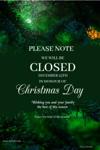 Christmas Closure Dates Template | PosterMyWall