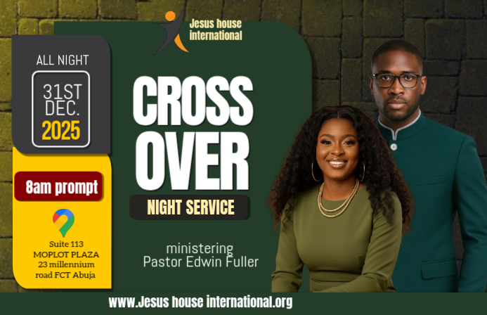 Green Professional Church Cross Over Service Flyers Tabloid Template ...