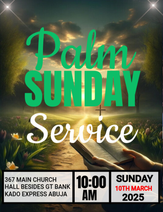 Copy of Green Professional Church Flyer (us Letter) | PosterMyWall