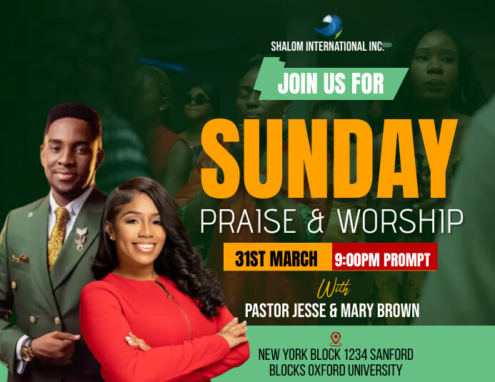 Copy of Green Professional Church Flyer (us Letter) | PosterMyWall