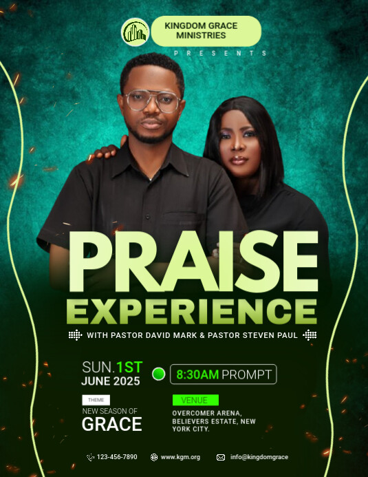 Copy of Green Professional Church Flyer (us Letter) | PosterMyWall