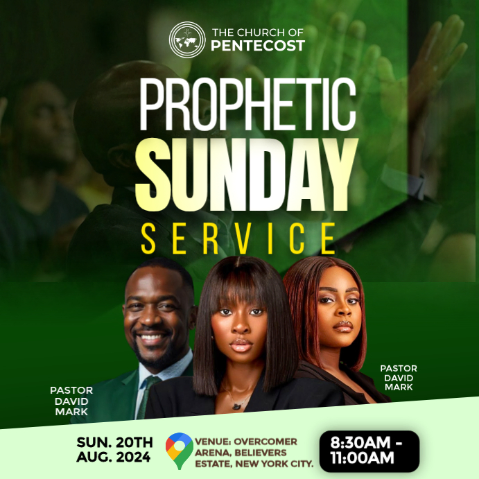 Green Professional Church Flyers Instagram Post Template | PosterMyWall