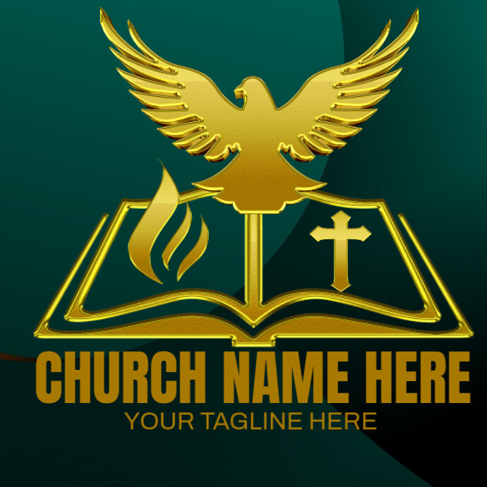 Copy of Green Professional Eagle Church Logo | PosterMyWall