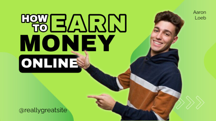 Green Professional Earn Money Tips Youtube Thumbnail Template ...