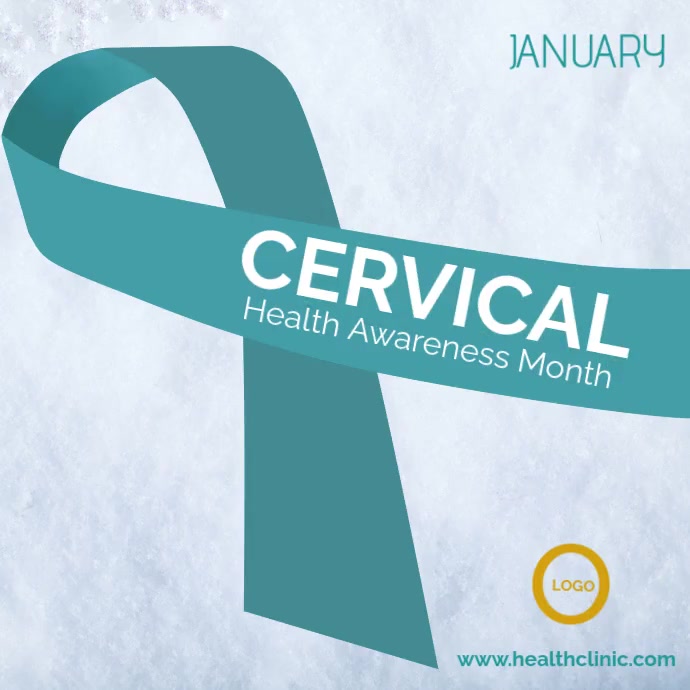 Green Professional Editable Cervical Health Awareness Month Animation ...