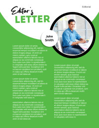 Letter from the editor page template | PosterMyWall