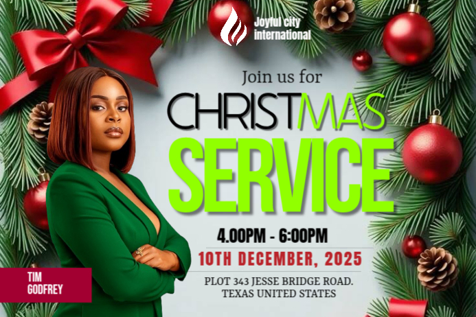 Green Professional Flyers Christmas Poster Template | PosterMyWall