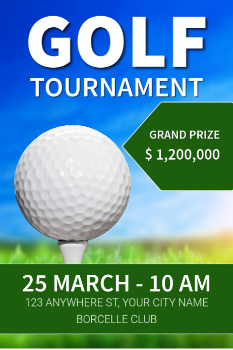 Copy of Green Professional Golf Poster | PosterMyWall