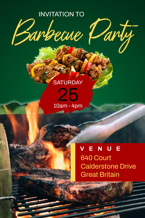 Green Professional Green Yellow Black Red Pos Template | PosterMyWall