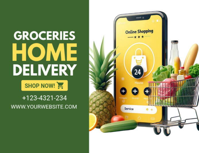 Green Professional Grocery Flyer (us Letter) Template | PosterMyWall