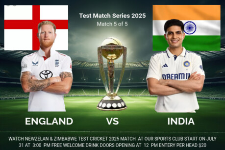 Copy of Green Professional India Vs England Test Cricket Match Poster ...