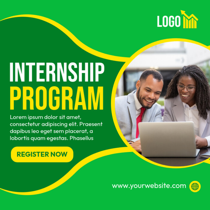 Green Professional Internship Instagram Post Template | PosterMyWall