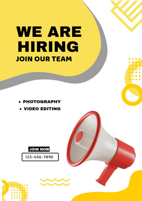 Green Professional Job Hiring Post A4 Template | PosterMyWall