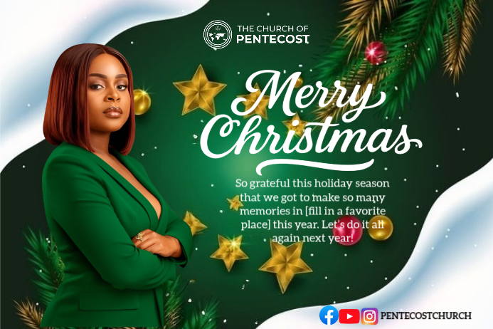 Green Professional Merry Christmas Poster Template | PosterMyWall