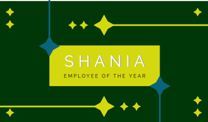Plantilla de green Professional Name Tag Employee Tag | PosterMyWall