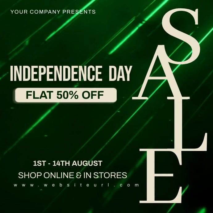 Copy of Green Professional Pakistan Independence Day | PosterMyWall